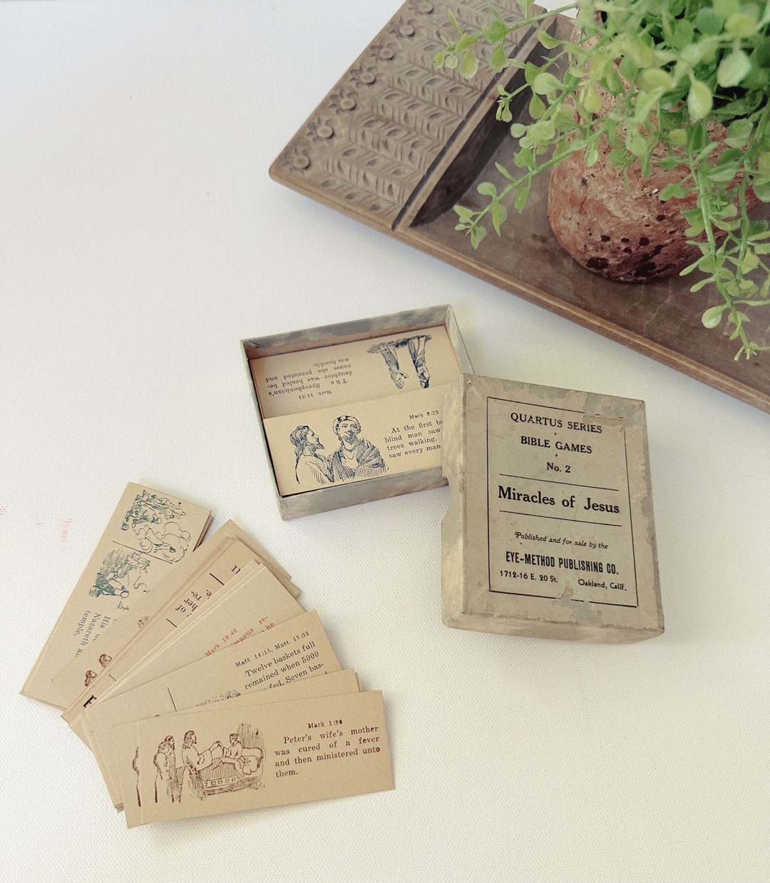 Vintage Card Game - Miracles of Jesus BIBLE Games - Etsy