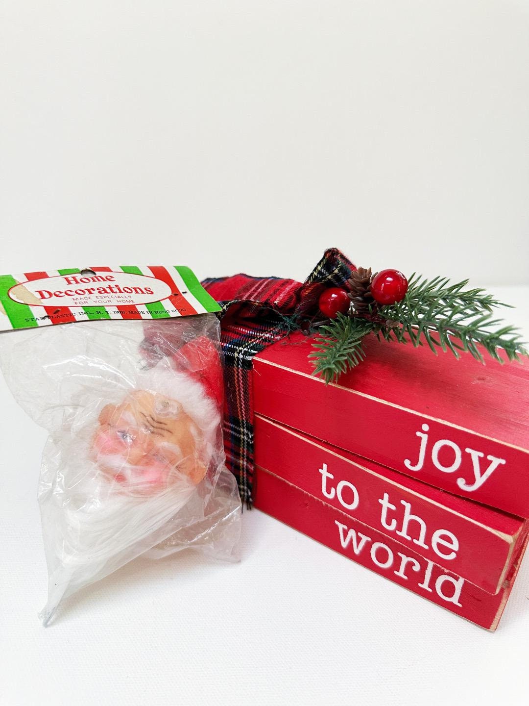 Vintage Rubber SANTA HEAD Pick - New Old Stock - Original Packaging ...