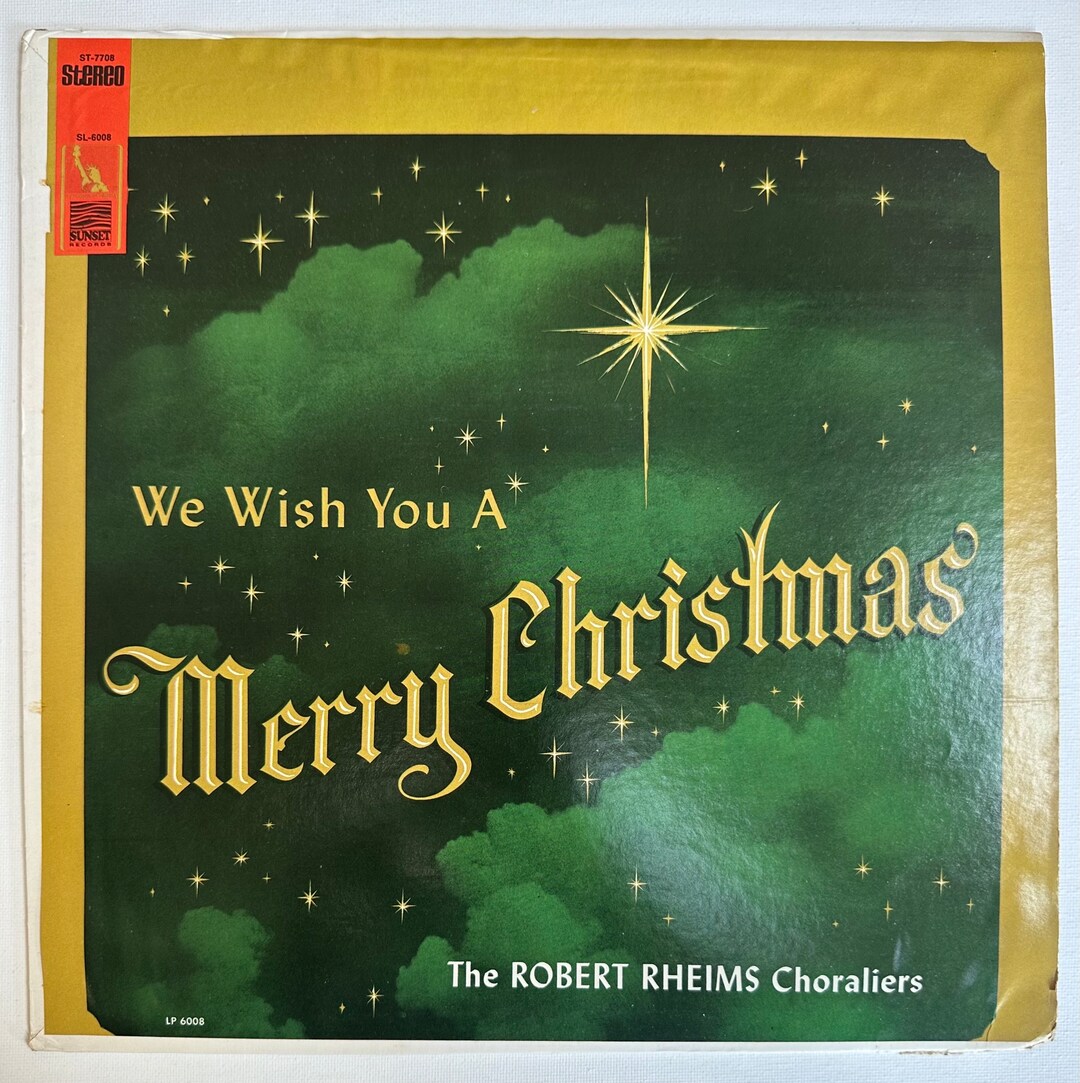 Vintage 60s Christmas Album - We Wish You a Merry Christmas - Robert ...