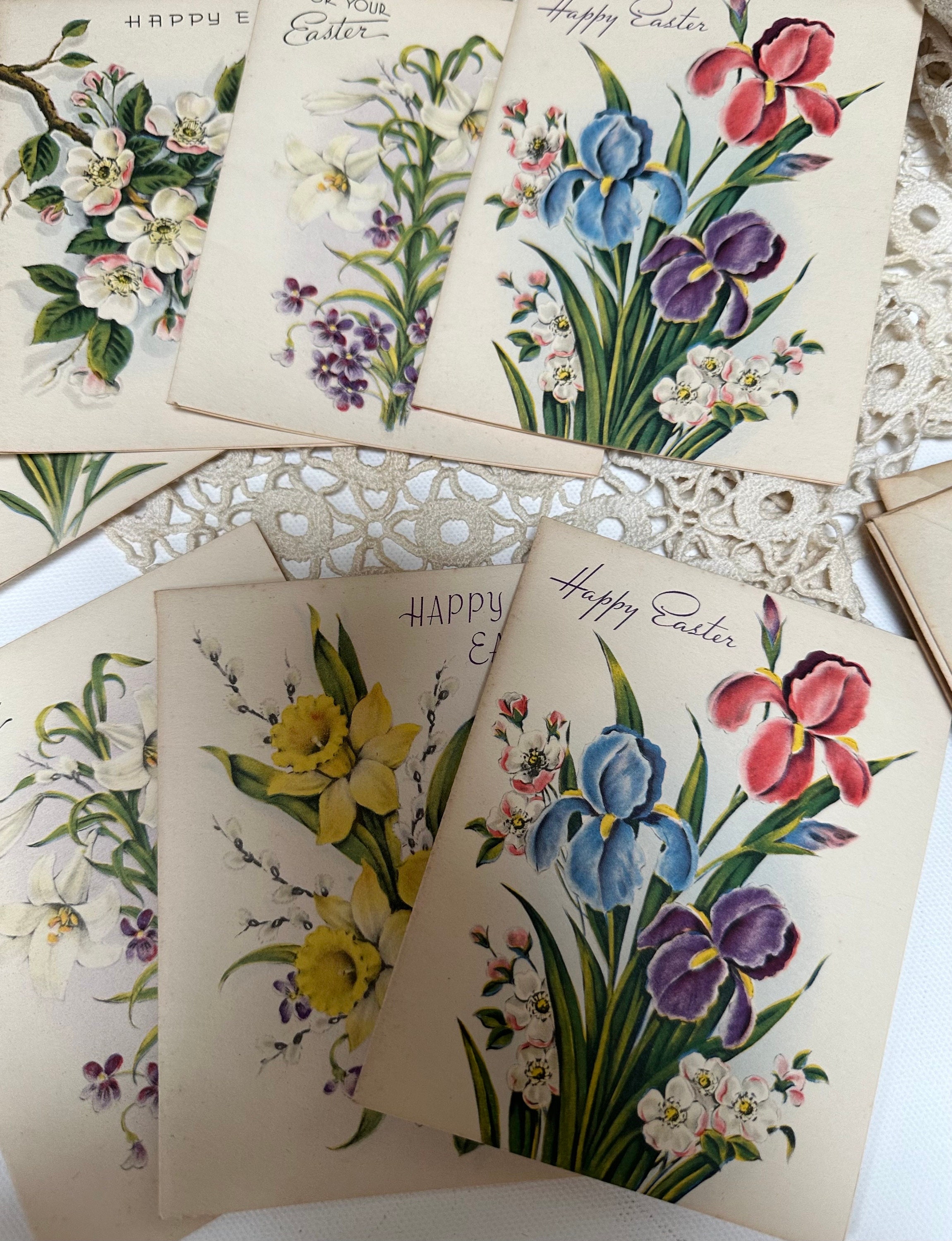 7 Vintage Easter Cards With Envelopes in Original Box - the Loveliest ...