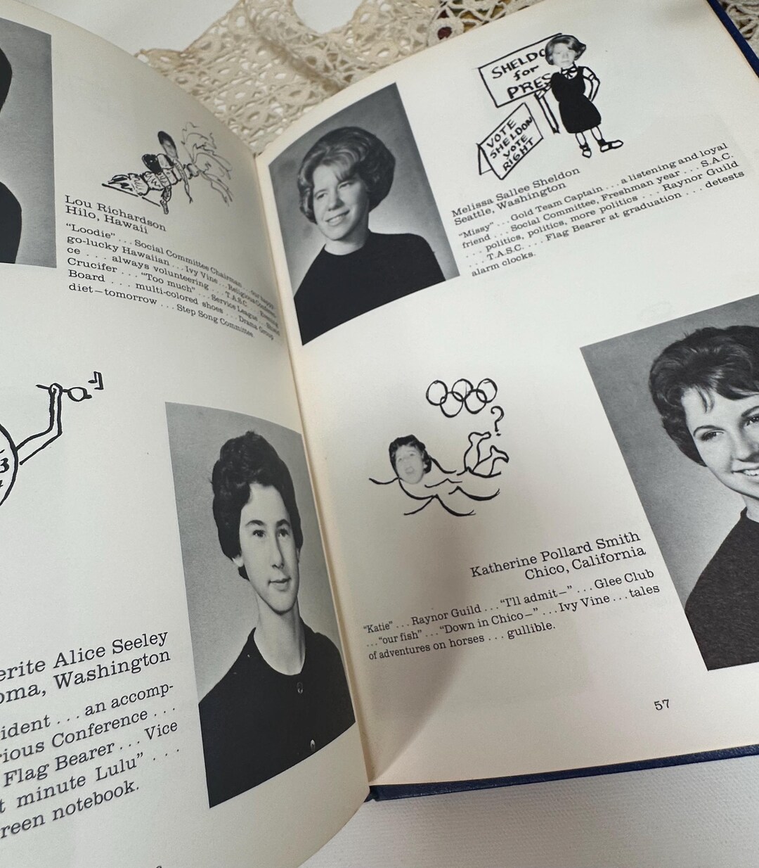 Vintage 1963 Girls School Yearbook - the Annie Wright Seminary - Tacoma ...