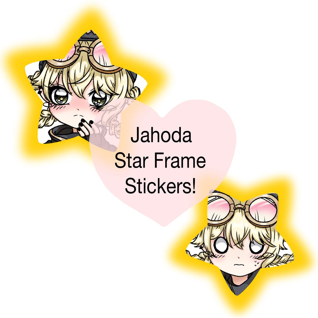 Genshin Jahoda Star Frame Stickers - Etsy
