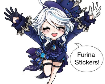 Genshin Impact Fontaine Furina Sticker - Etsy