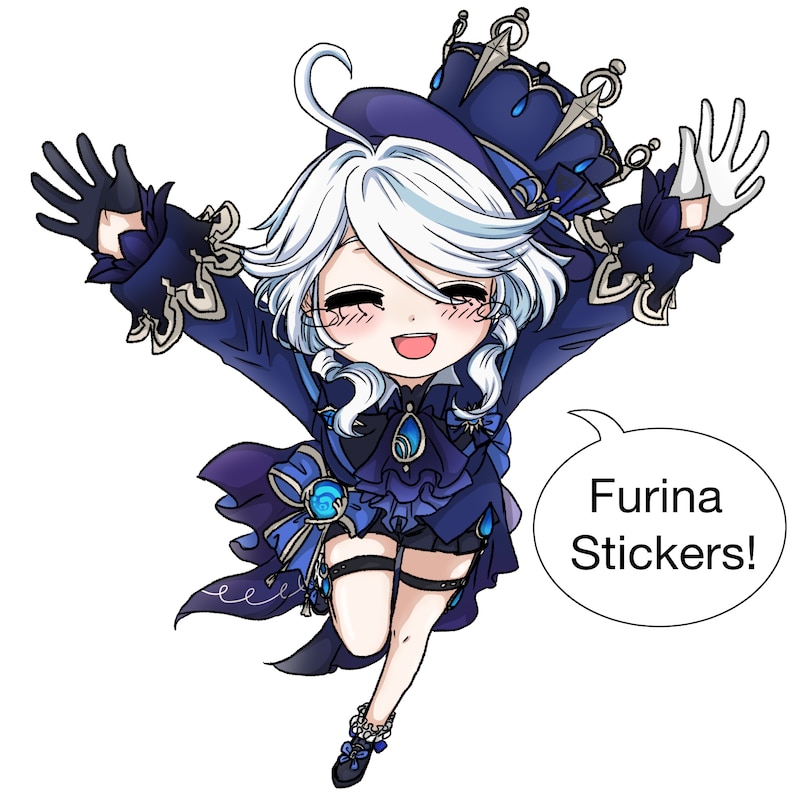 Genshin Furina Stickers - Etsy
