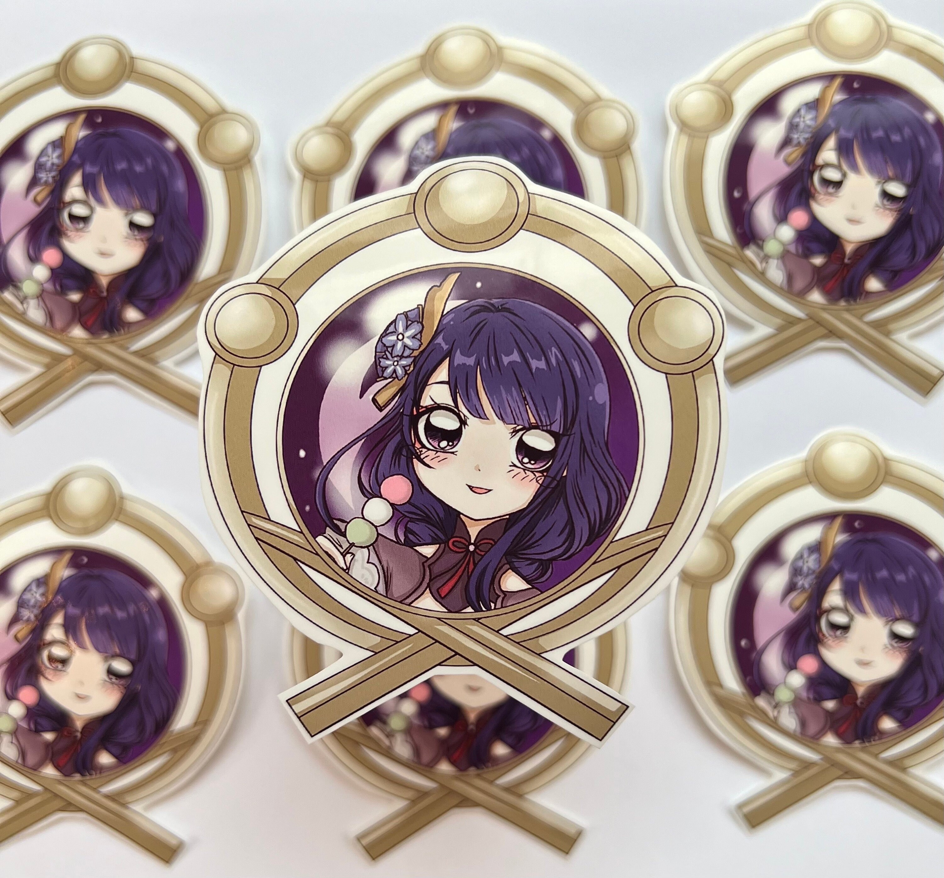 Genshin Vision Frame Character Stickers Inazuma Collection 1 - Etsy