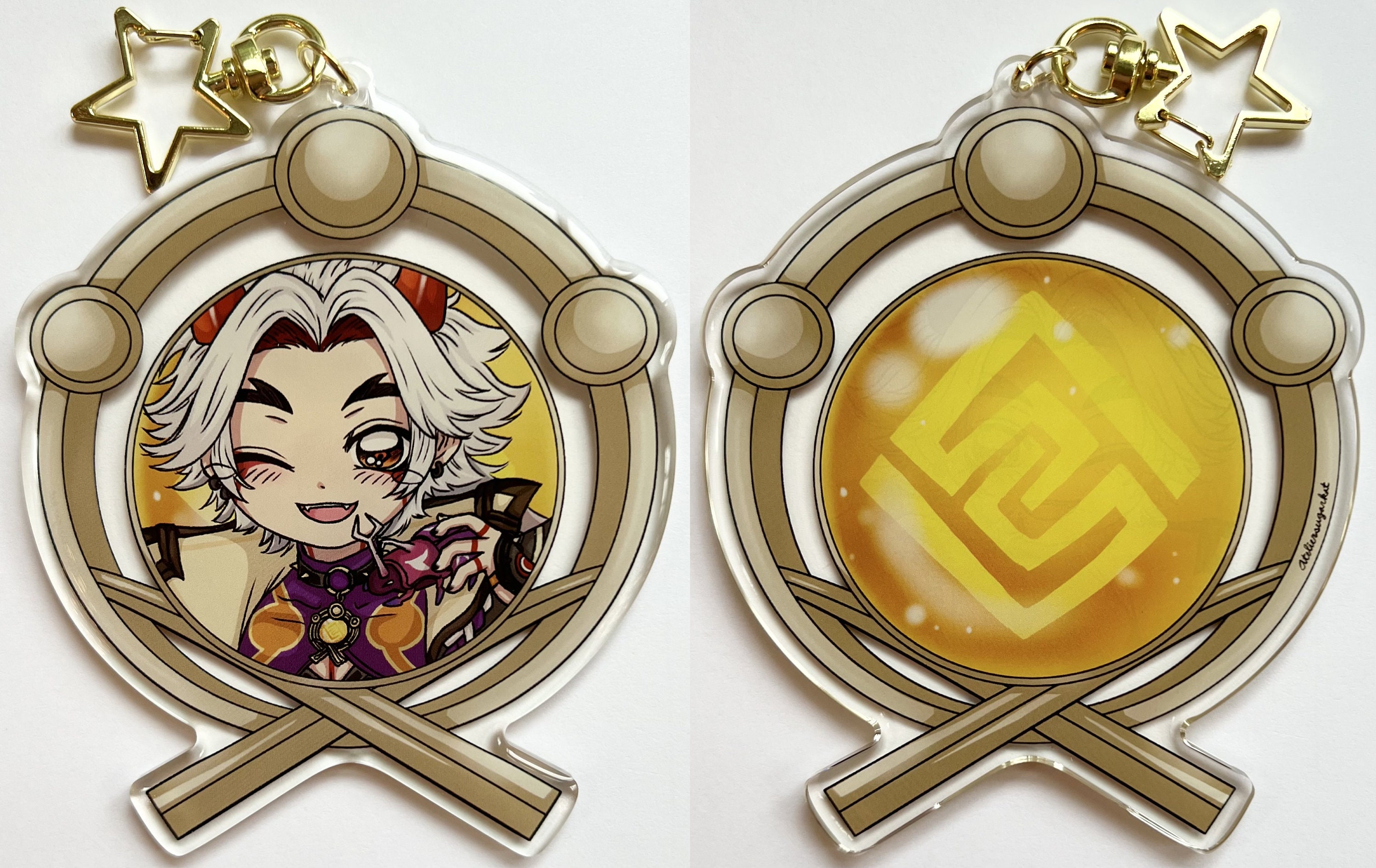 Genshin Vision Frame Character Keychains Inazuma Collection 2 - Etsy
