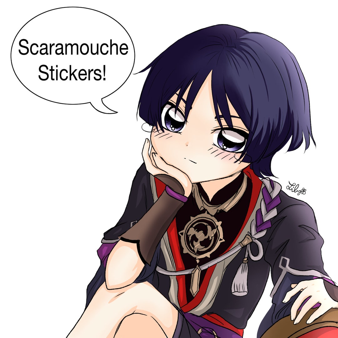 Genshin Scaramouche Stickers - Etsy