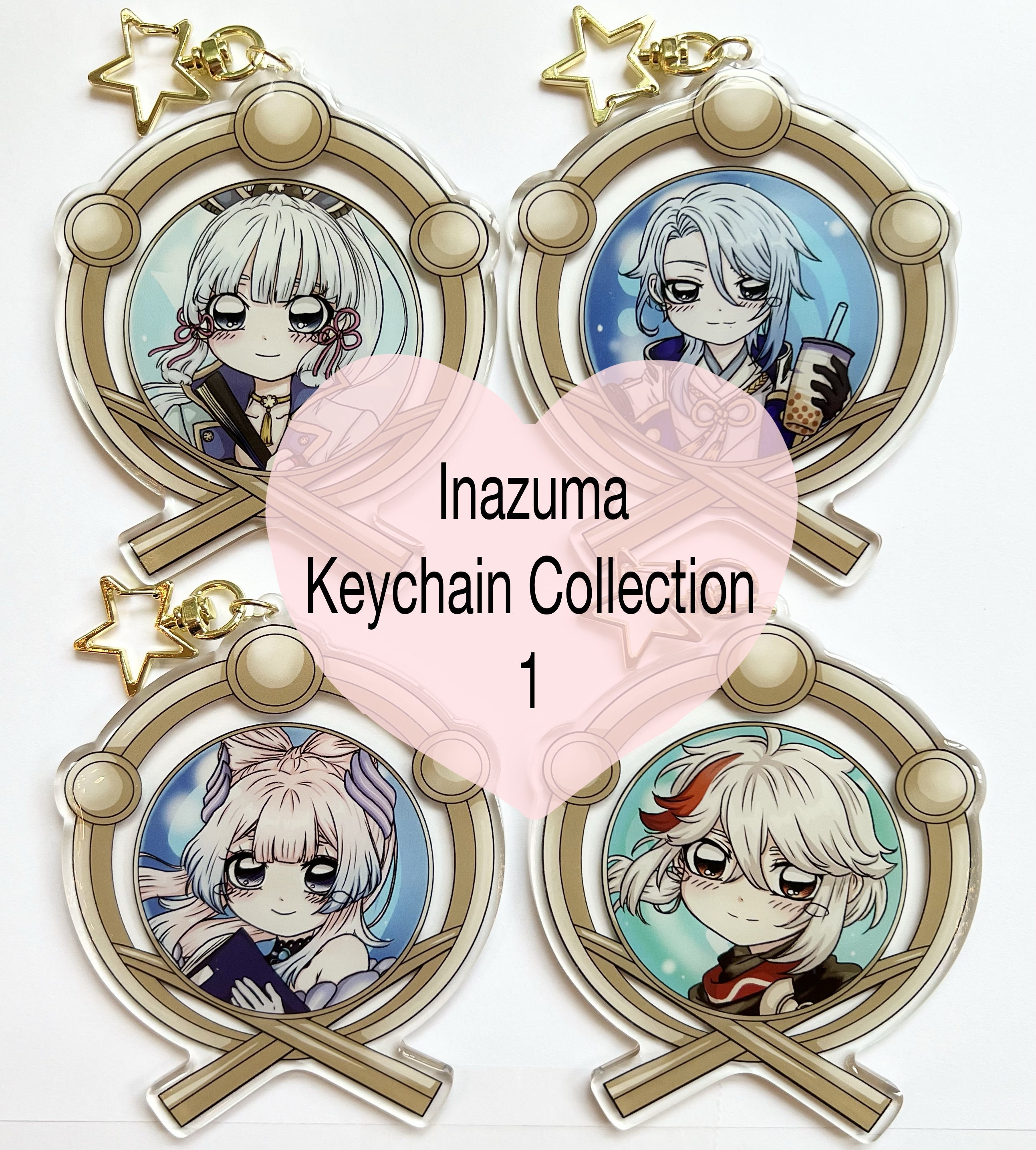 Genshin Vision Frame Character Keychains Inazuma Collection 1 - Etsy