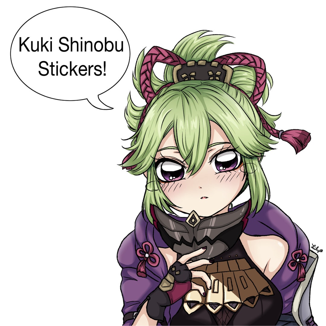 Genshin Kuki Shinobu Stickers - Etsy