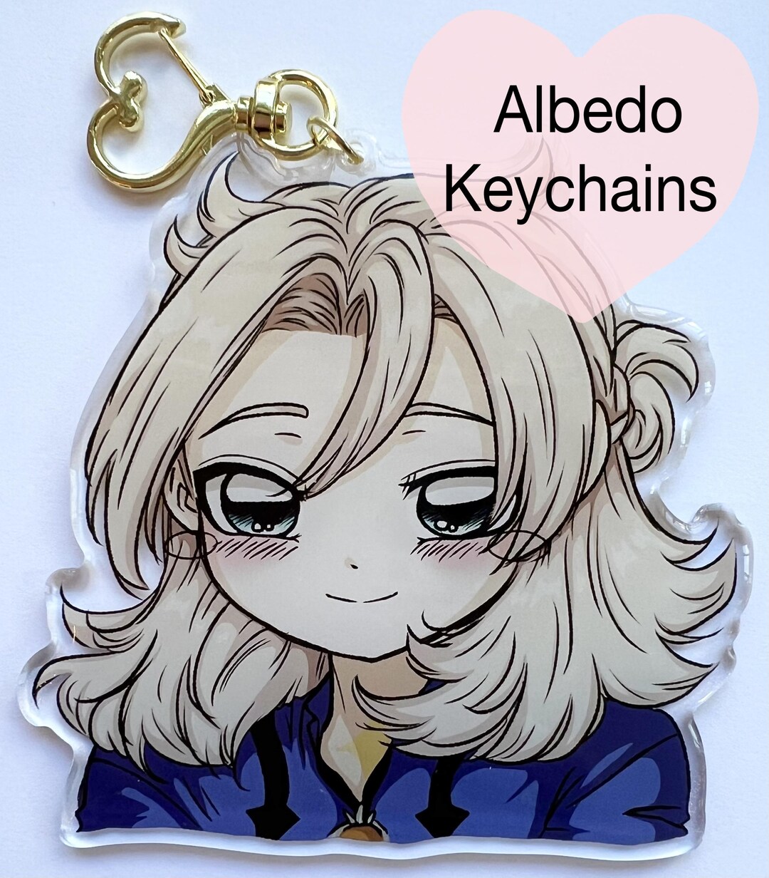 Genshin Albedo Keychains - Etsy
