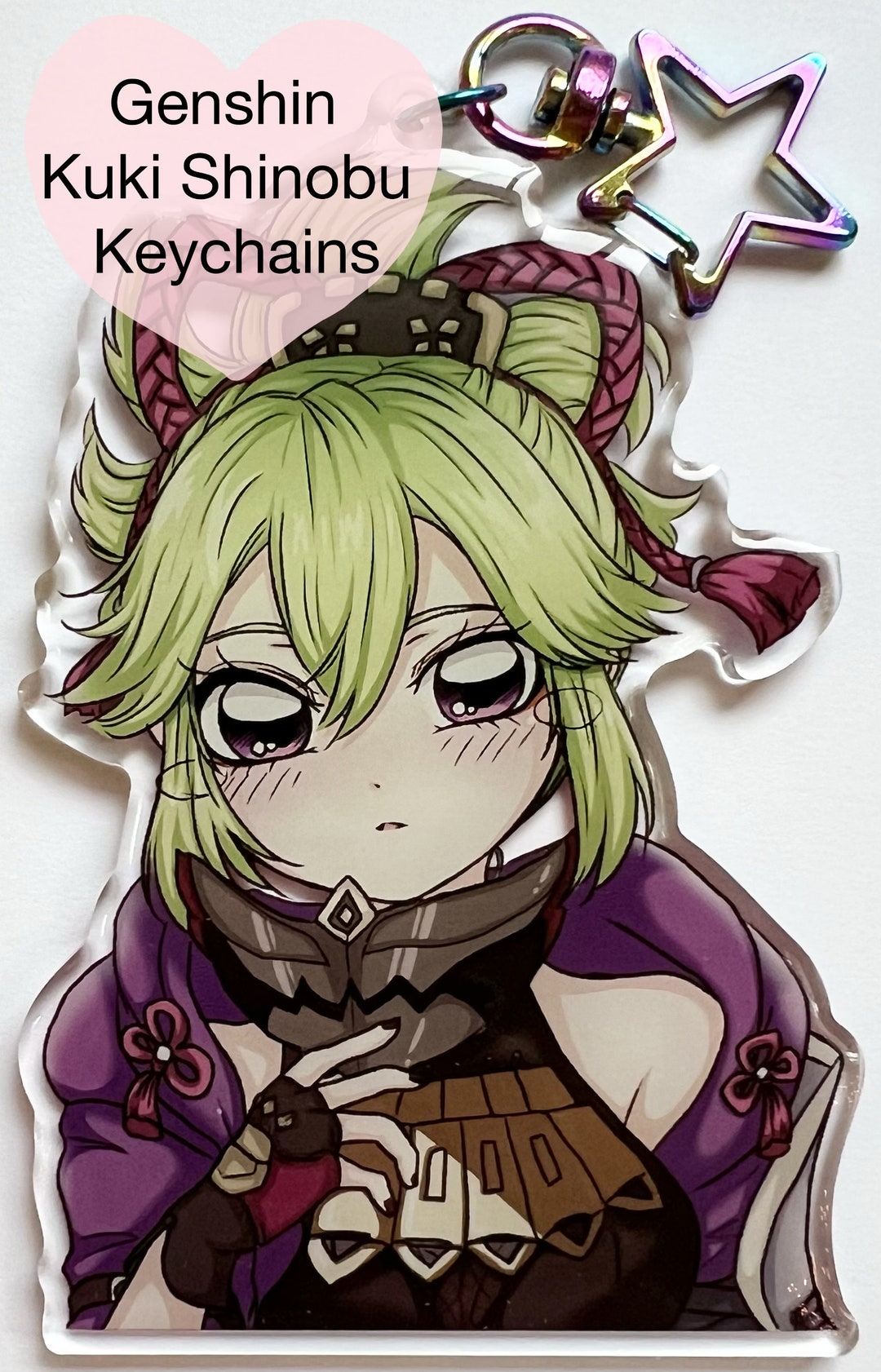 Genshin Kuki Shinobu Keychains - Etsy