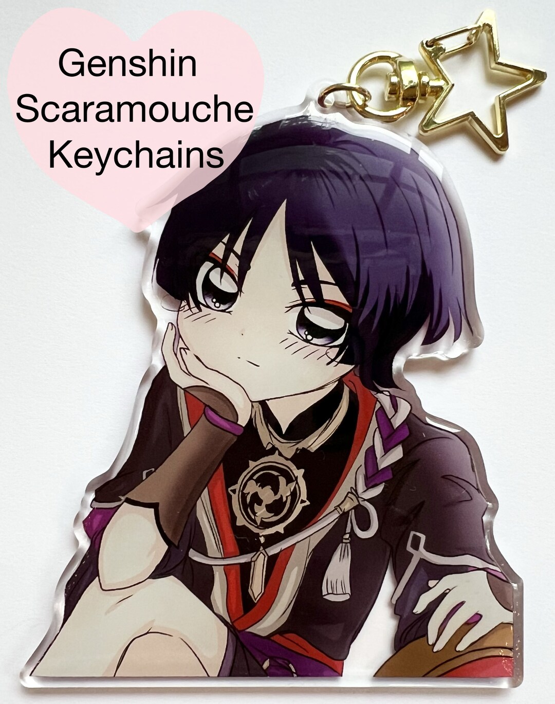Genshin Scaramouche Keychains - Etsy