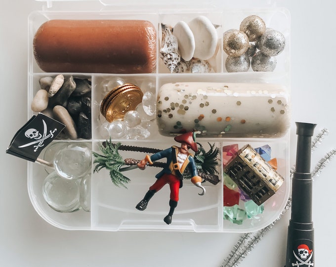 PIRATE Playdough Sensory Busy Box,playdough Kit, Sensory Kit, Play ...