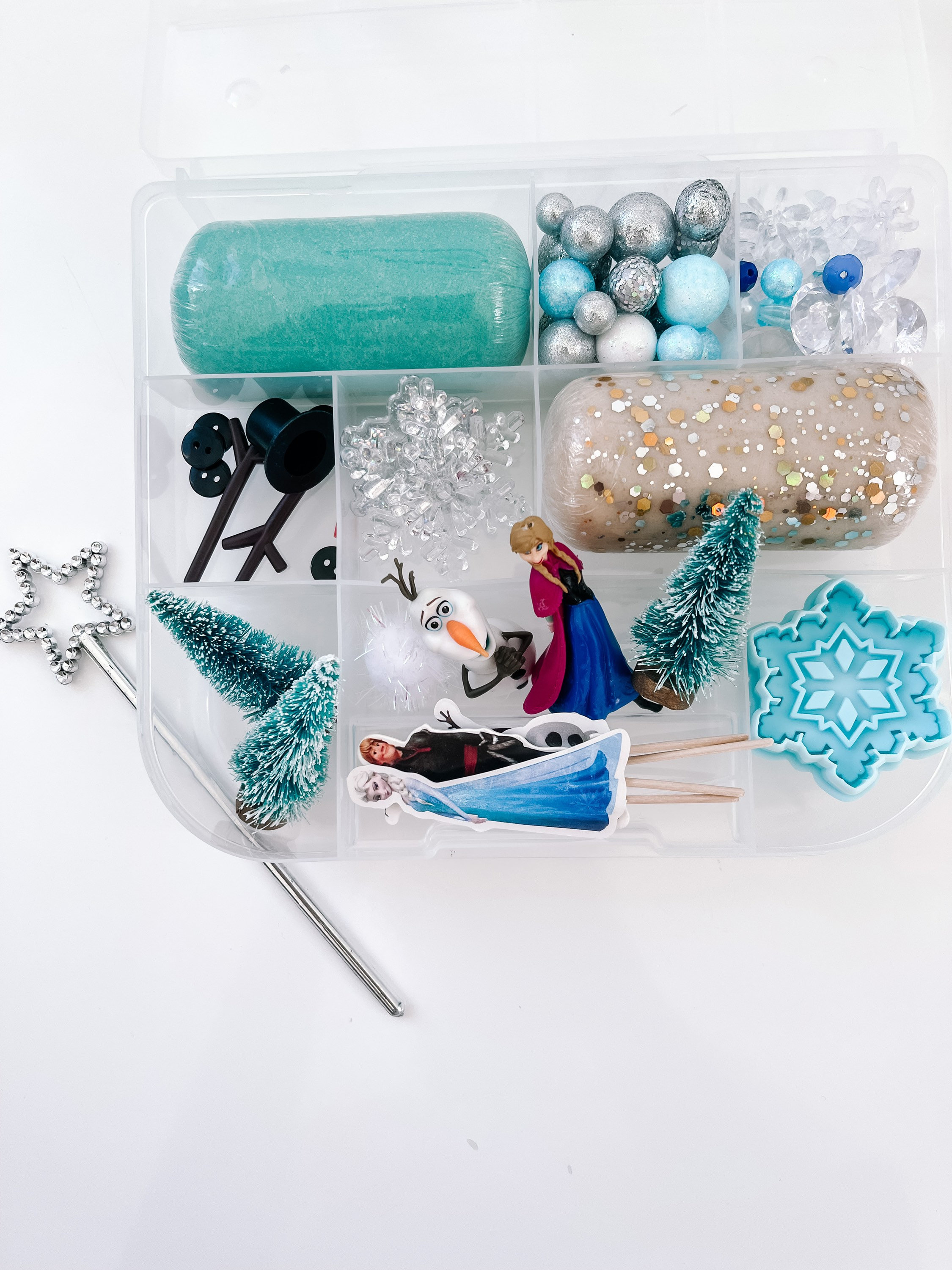 ICE PRINCESS Playdough Sensory Busy Box Playdough Kit - Etsy