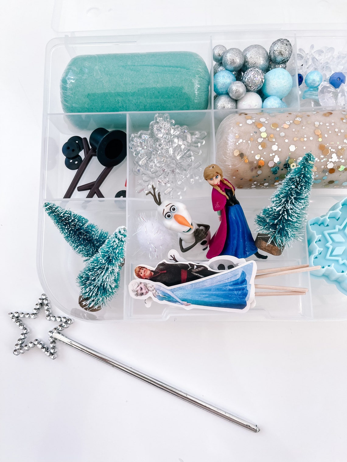 ICE PRINCESS Playdough Sensory Busy Box Playdough Kit - Etsy
