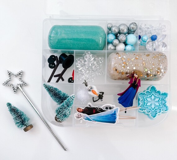 ICE PRINCESS Playdough Sensory Busy Box Playdough Kit - Etsy