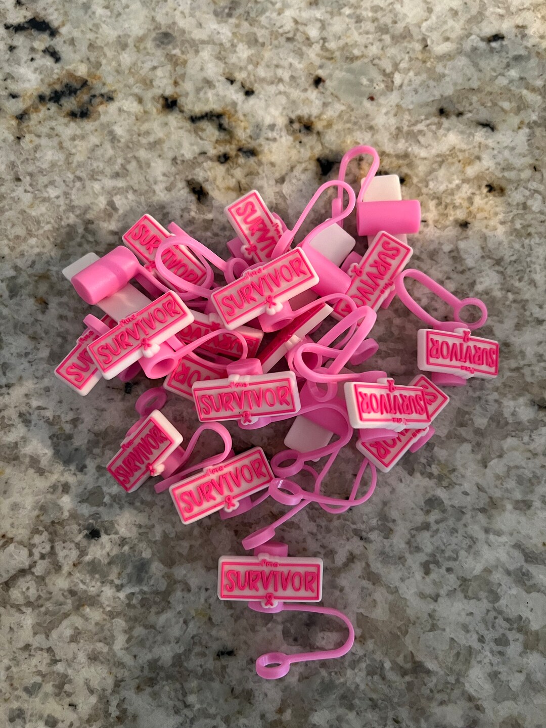 Breast Cancer Survivor Straw Cover stanley Cup Accessory - Etsy