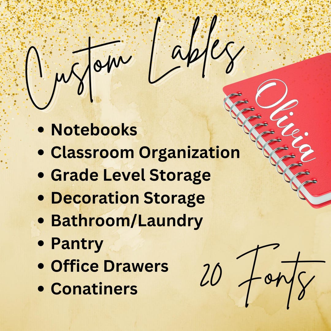 Storage Bin Labels, Sticker Labels, Closet Labels, Pantry Labels ...