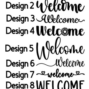 Welcome Sign, Welcome Front Door, Welcome Vinyl Decal, Welcome Sticker ...