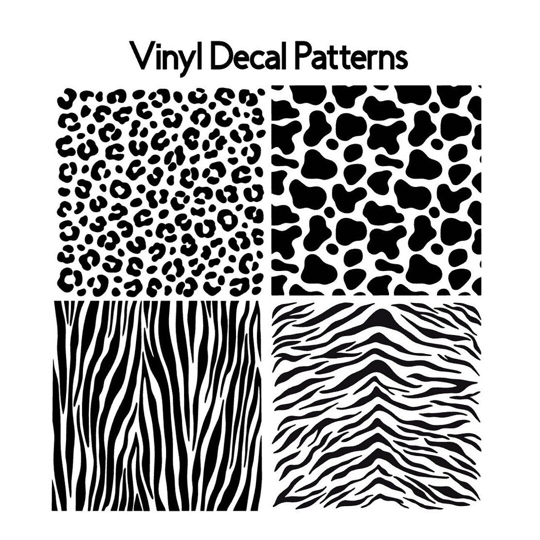 Cheetah Print Decal, Cow Print Decal, Zebra Print Decal, Tiger Print ...