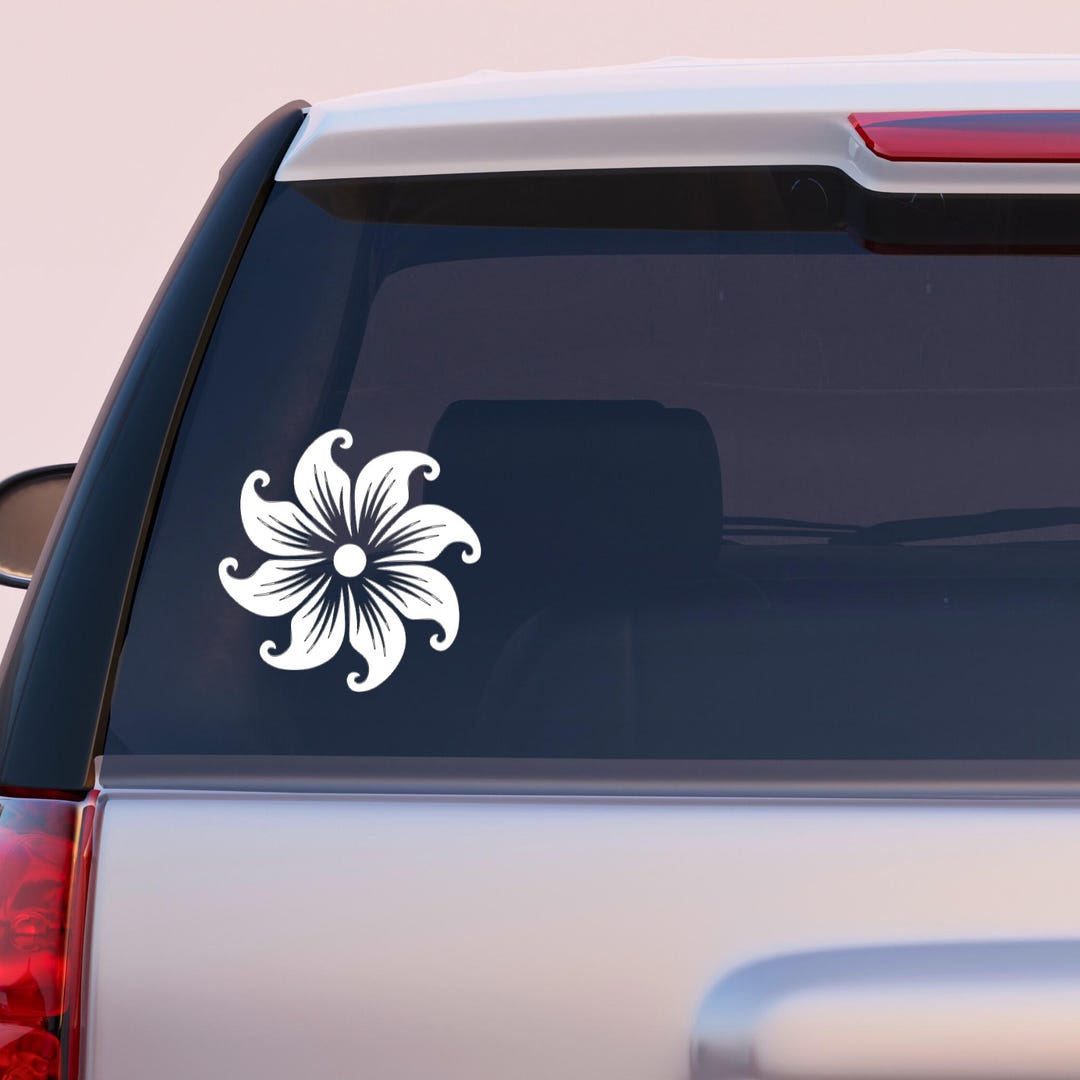 Flower Car Decal, Flower Car Sticker, Floral Car, Floral Car Decal ...