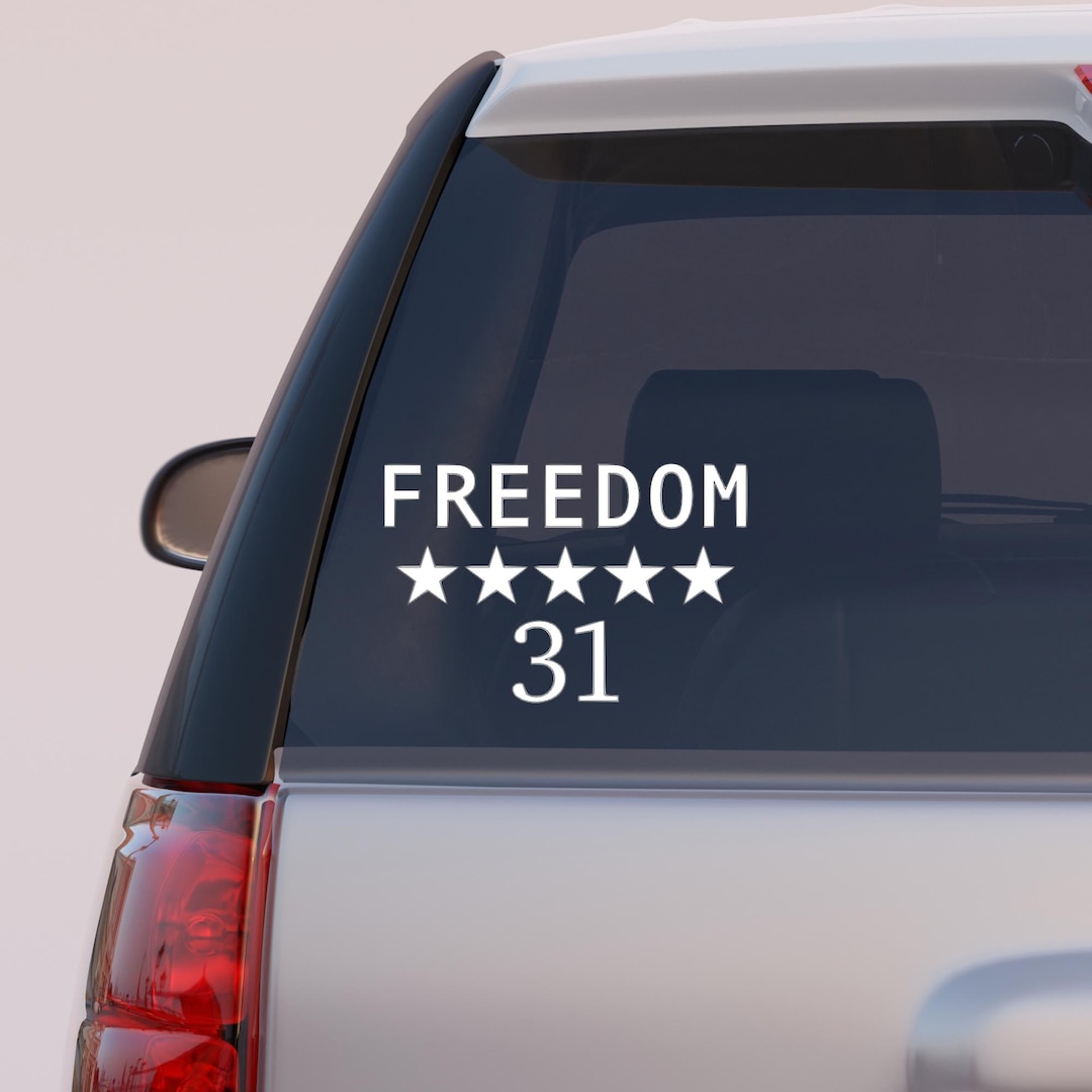 Freedom Car Decal, Freedom Sticker, Charlie Kirk, 31, Turning Point ...