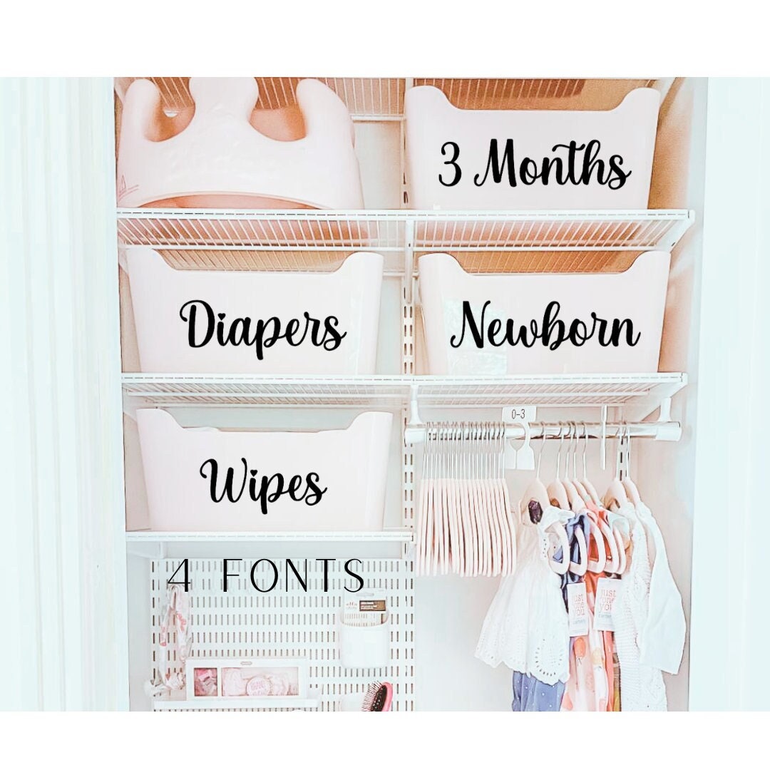 Custom Storage Bin Labels, Plastic Bin Labels, Toy Bin Labels, Pantry ...