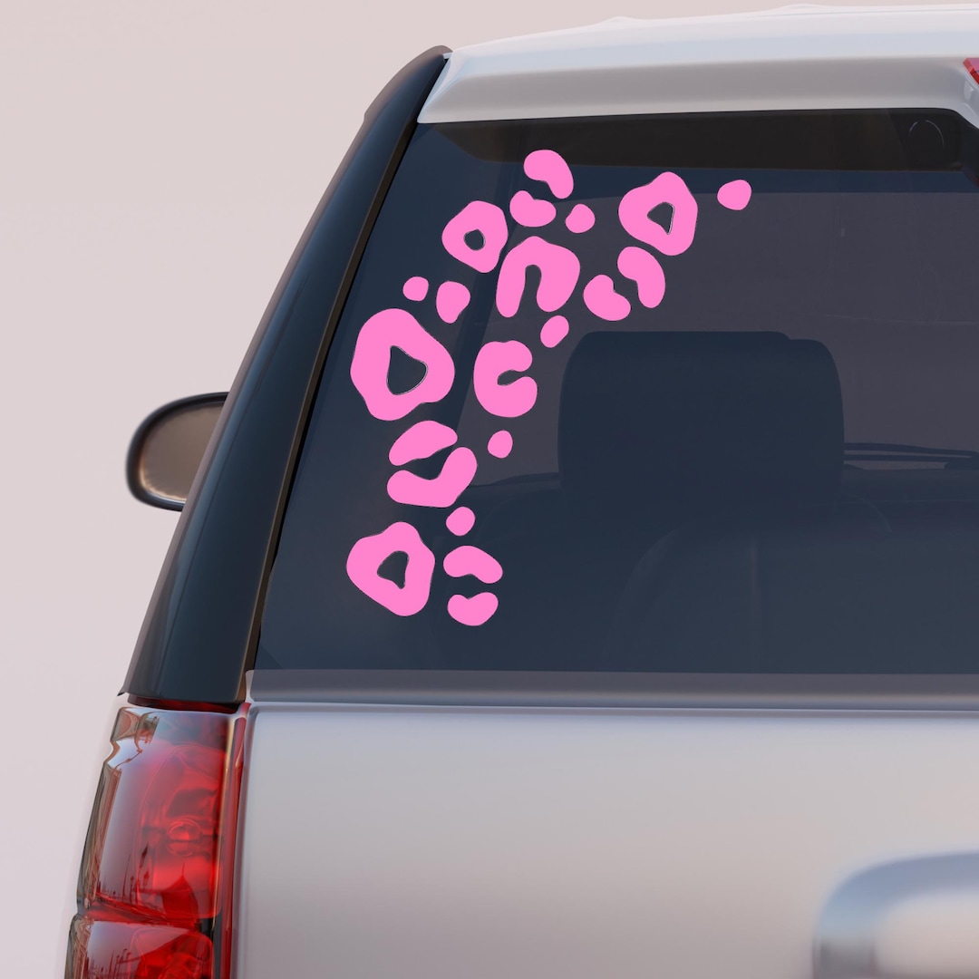 Cheetah Car Decal, Cheetah Print Vinyl Decal, Cheetah Print Sticker ...