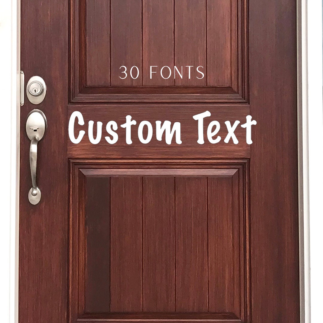 Custom Text Decal, Custom Vinyl Decal, Custom Door Sign, Custom Vinyl ...