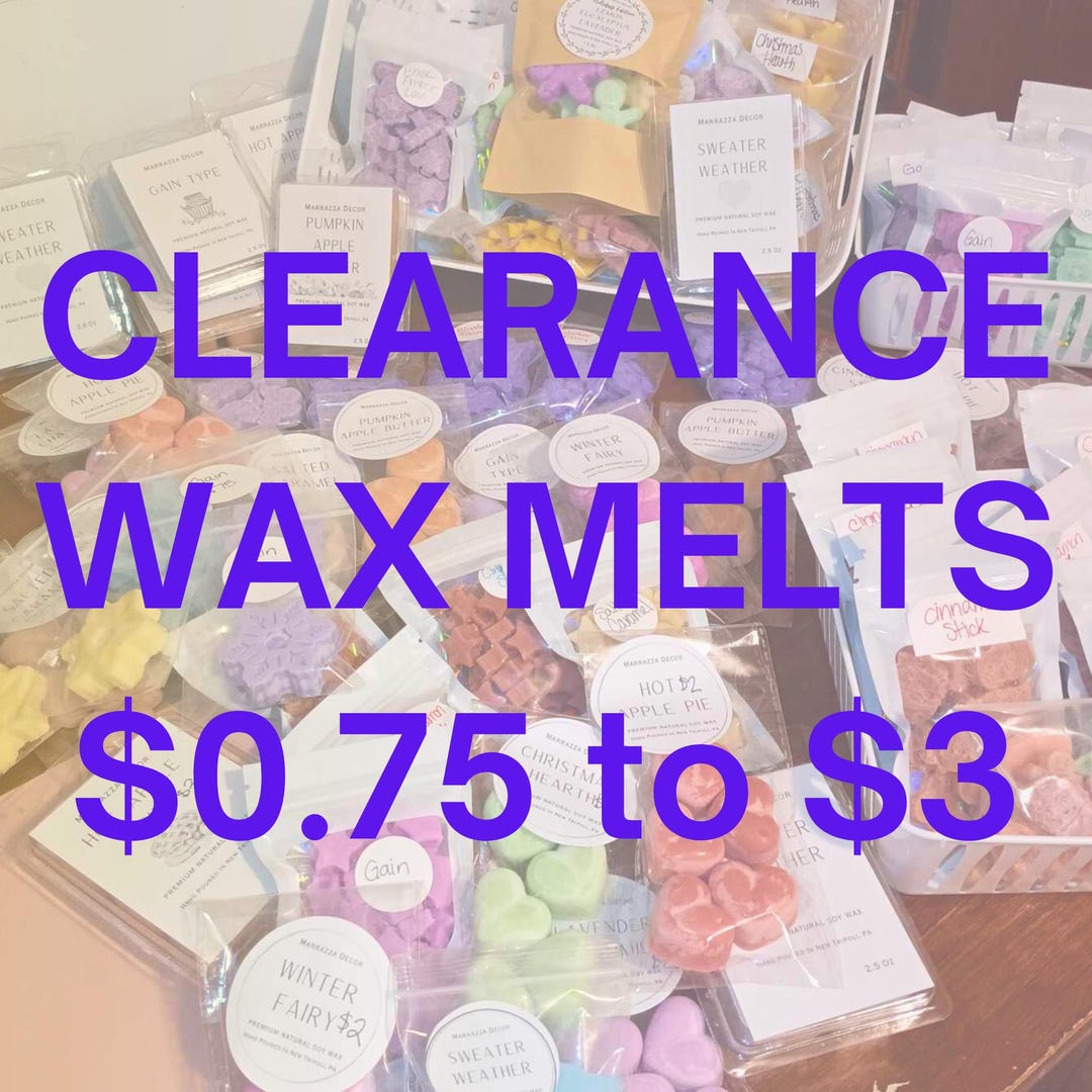 Clearance Soy Wax Melts, Discounted Wax Melts, Discount, Cheap Wax ...