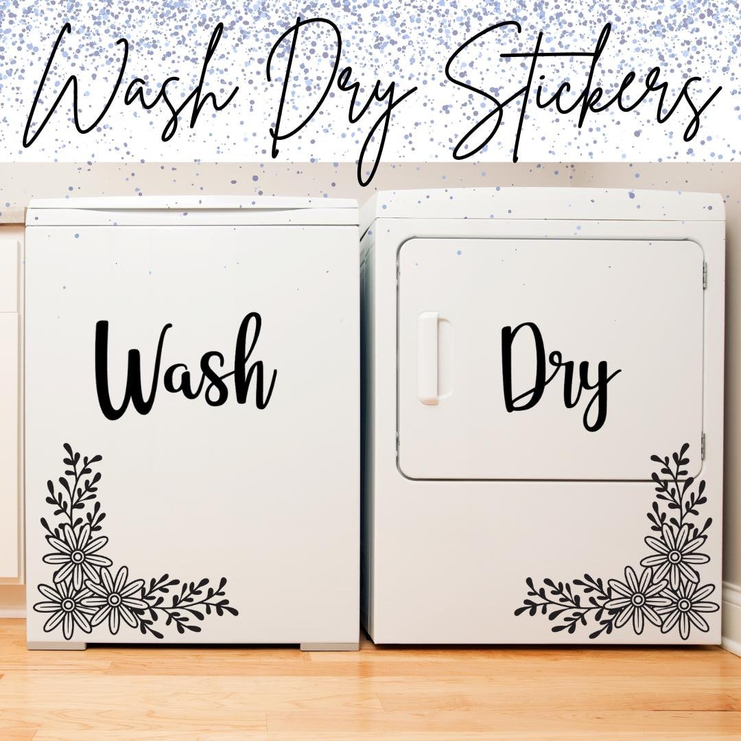 Washer Dryer Decal, Laundry Room Decal, Laundry Room Decor, Laundry ...