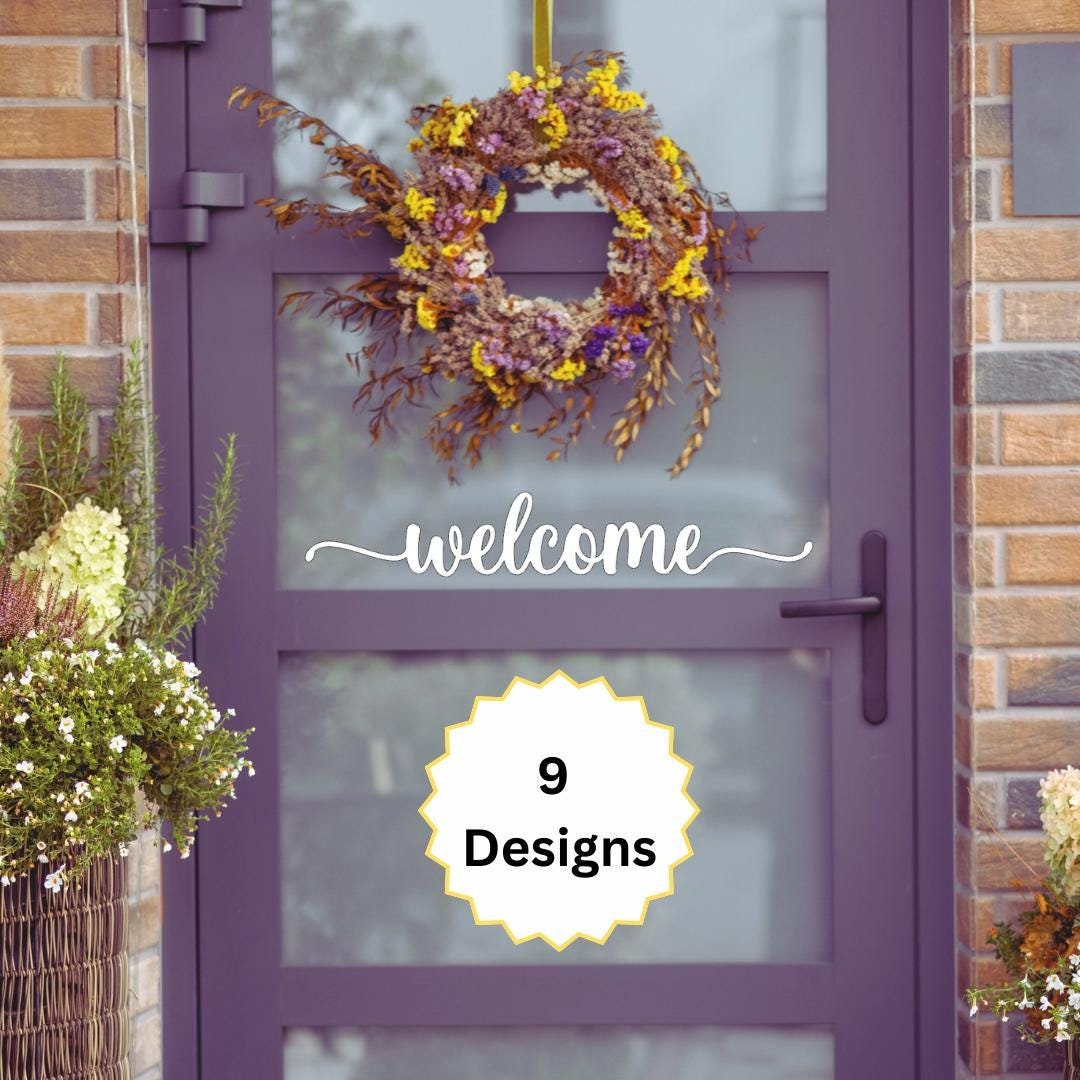 Welcome Front Door, Welcome Door, Welcome Door Sign, Outdoor Welcome ...