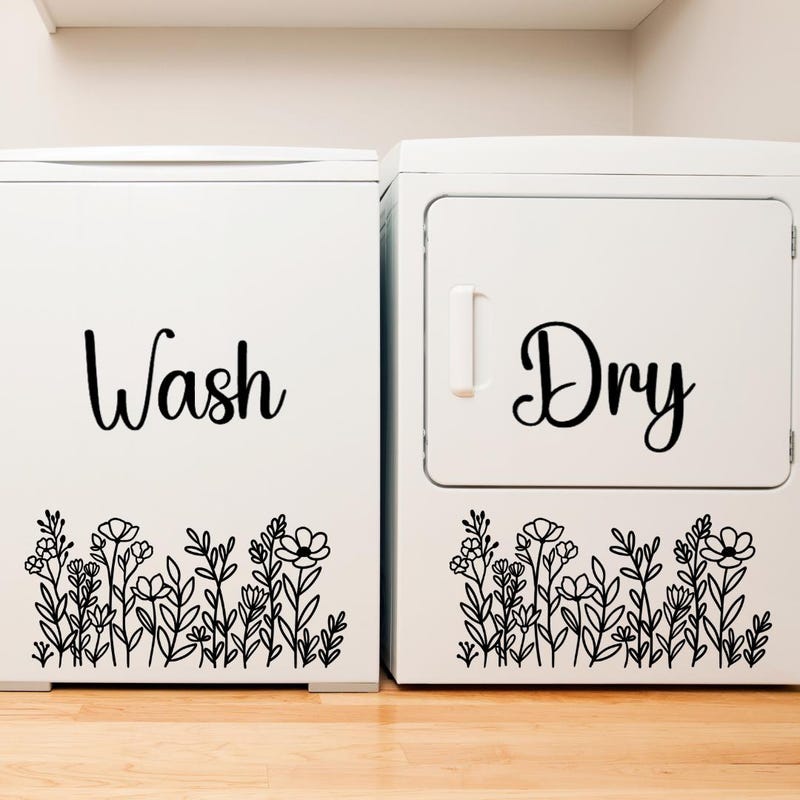 Washer Dryer Decals - Etsy