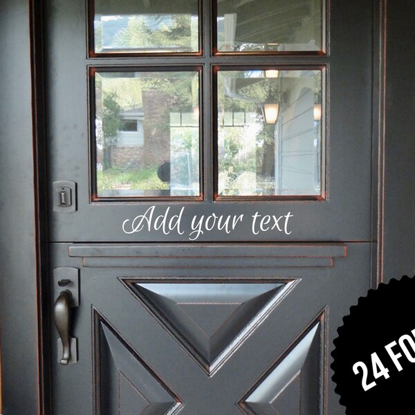 Front Door Decal and Sign - Etsy