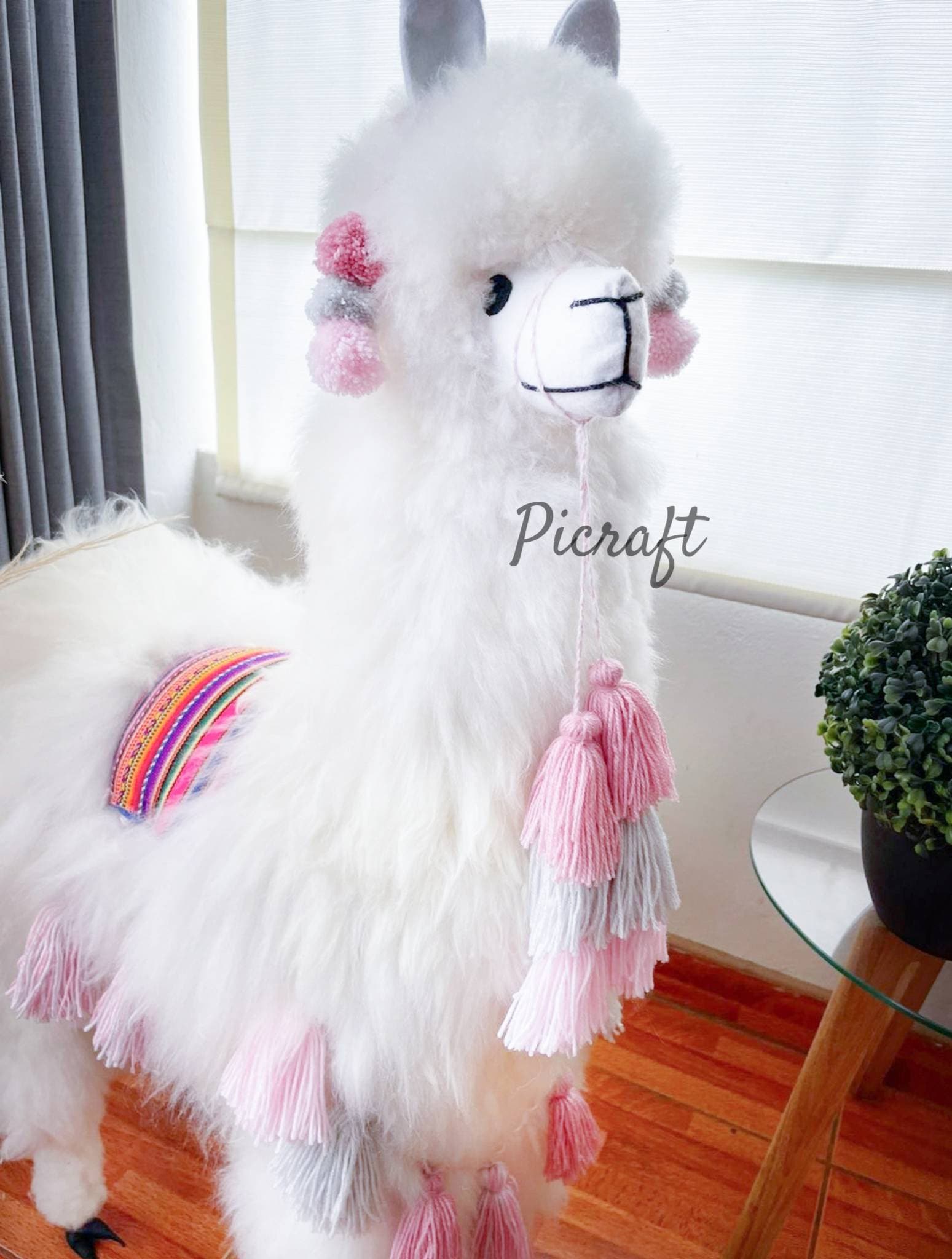 Big Alpaca Toy Big Alpaca Stuffed Animal Handmade White - Etsy