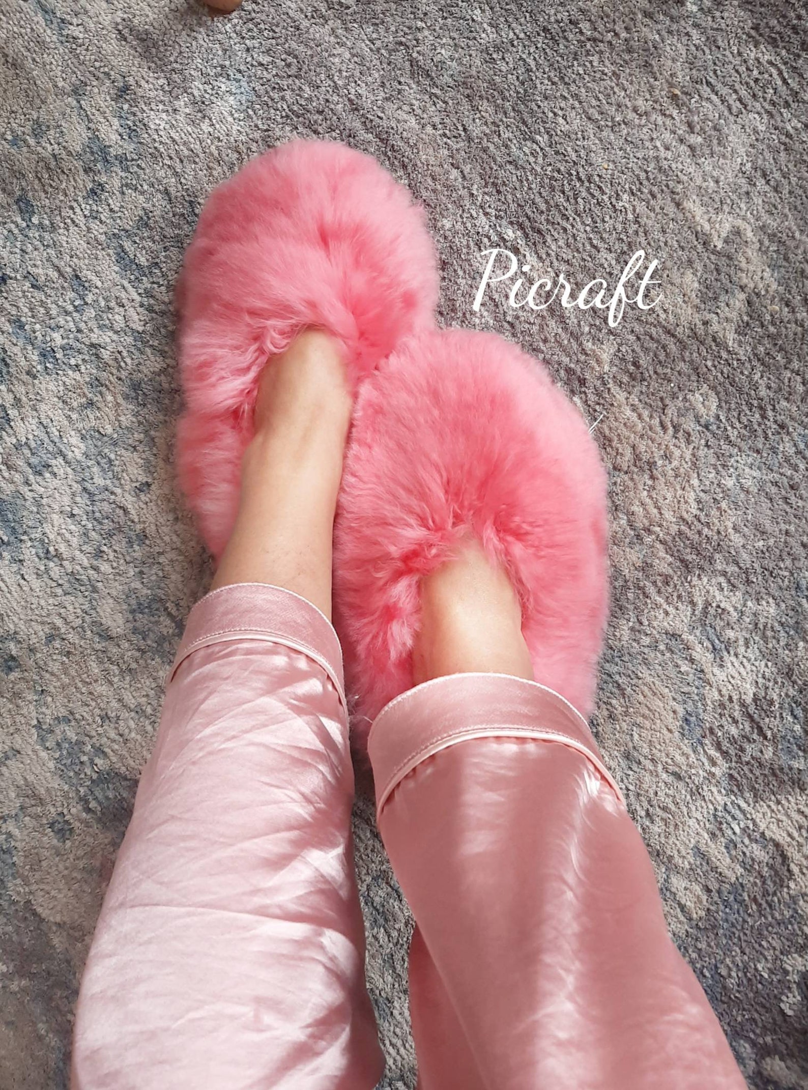 New Model Alpaca Slipper Made of Alpaca Fur Unisex Alpaca - Etsy