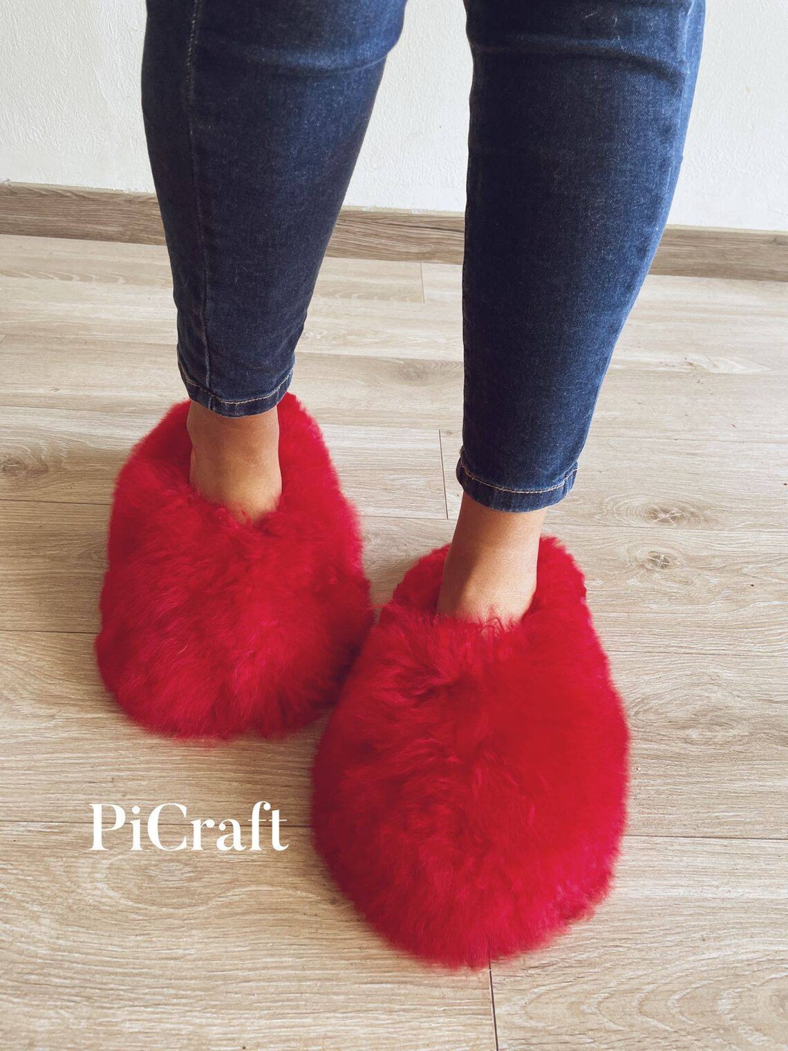 New Model Alpaca Slipper Made of Alpaca Fur Unisex Alpaca - Etsy