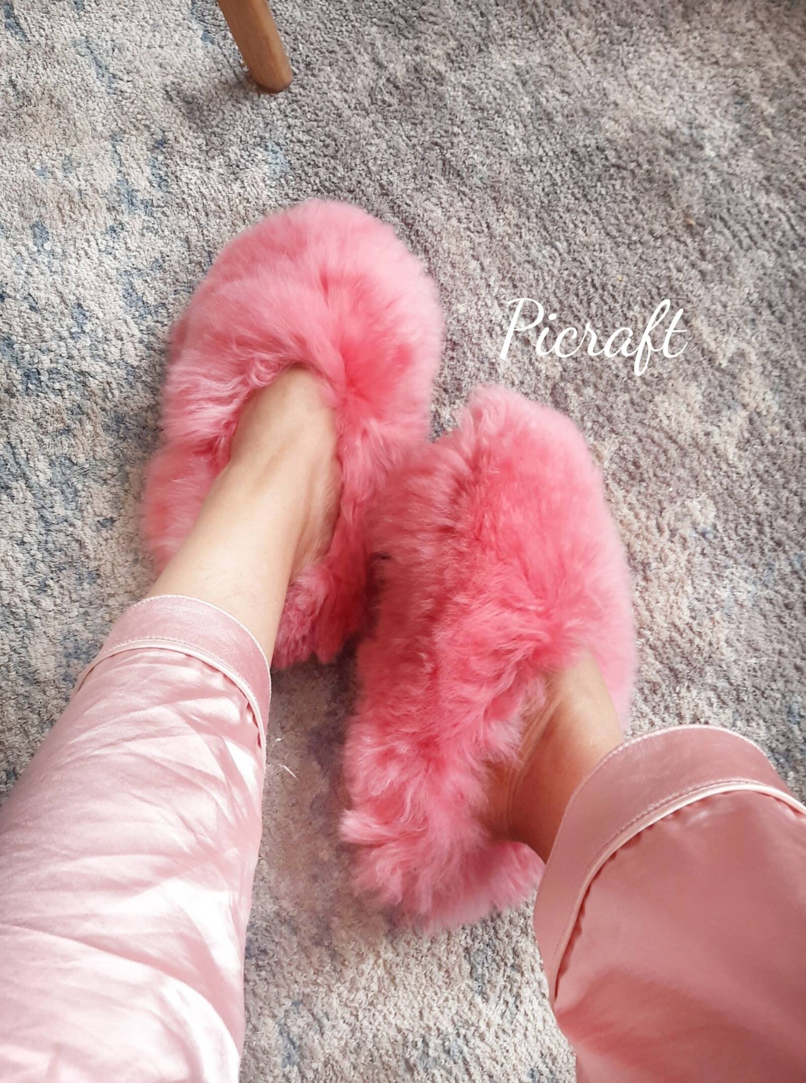 New Model Alpaca Slipper Made of Alpaca Fur Unisex Alpaca - Etsy