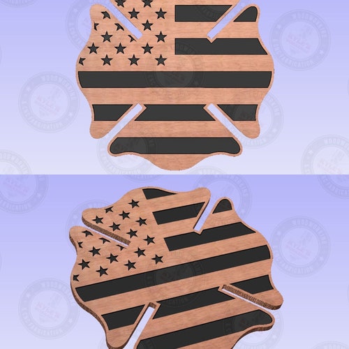 American Flag USA CNC Digital File Vcarve Aspire - Etsy
