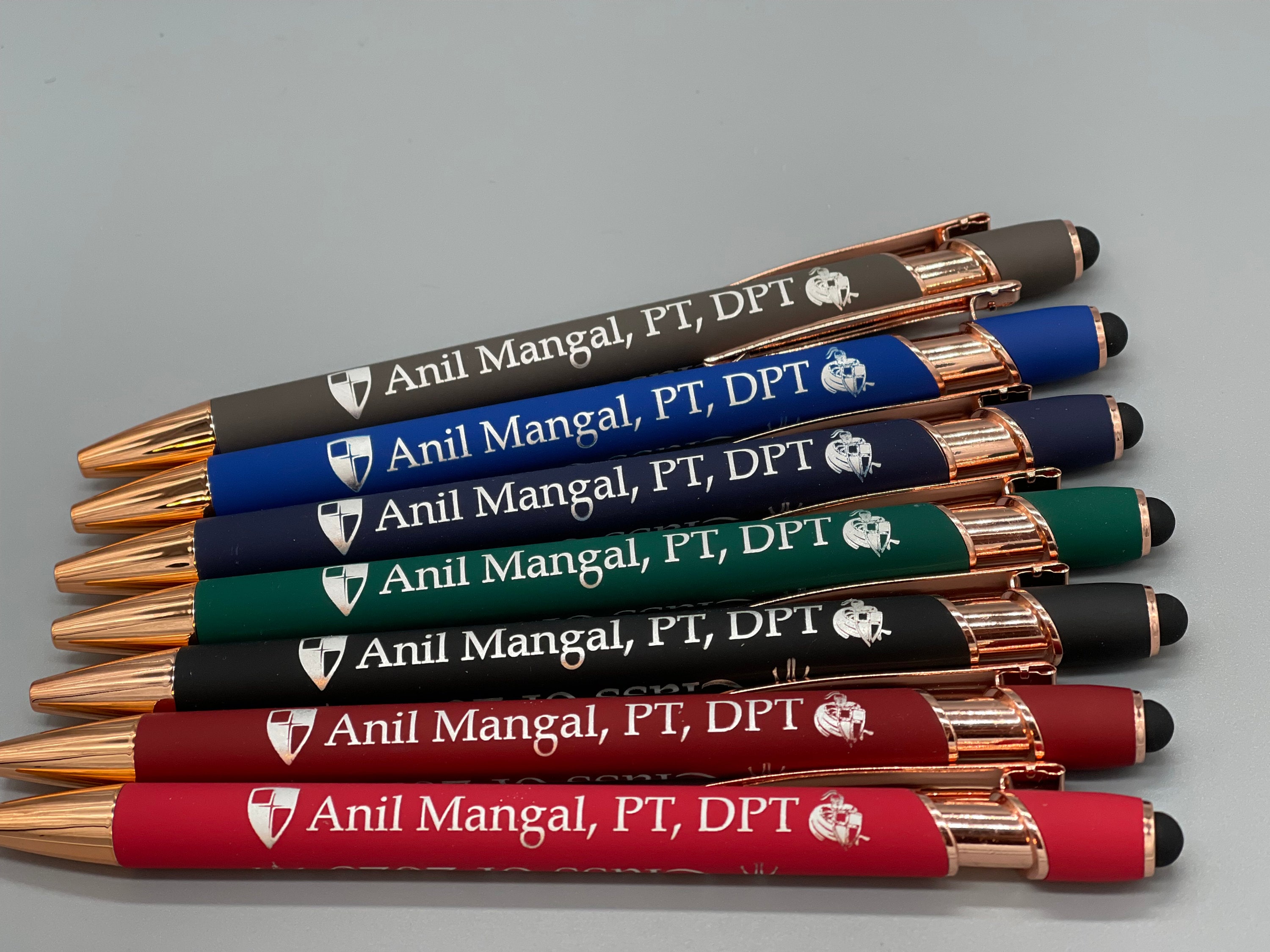 Custom Promotional Rose Gold Pen Stylus Bulk, Business Logo Pens ...