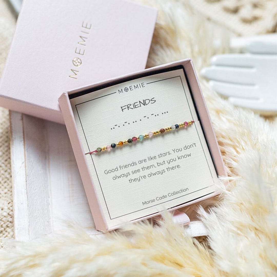 Friendship Bracelet, Besties Morse Code Bracelet, Best Friend Gift, BFF ...