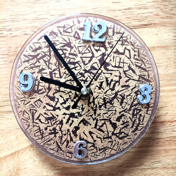 Uranium Glass Clock - Etsy