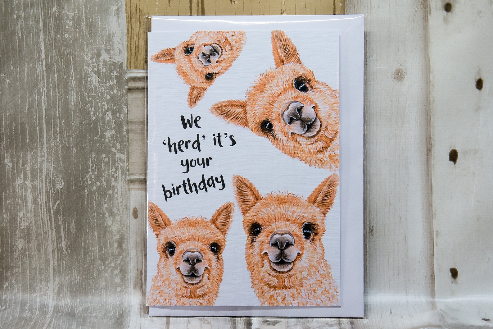 Alpaca Birthday Card we Herd A6 Greetings Card - Etsy