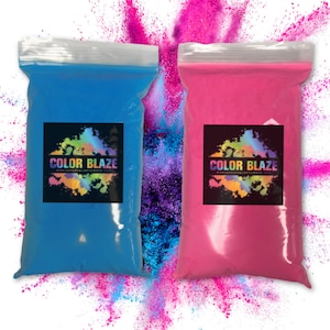 Gender Reveal Color Powder 1 Pound Bags of Pink/blue - Etsy