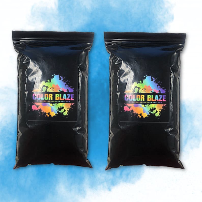 Color Blaze Gender Reveal Holi Powder Black Out 2 Pounds - Etsy