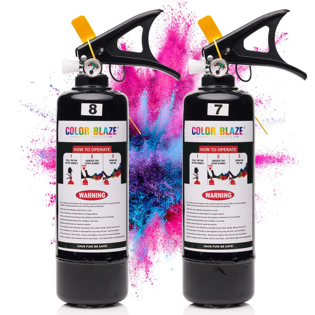 Gender Reveal Powder Blaster – Pink or Blue Color Burst - Etsy