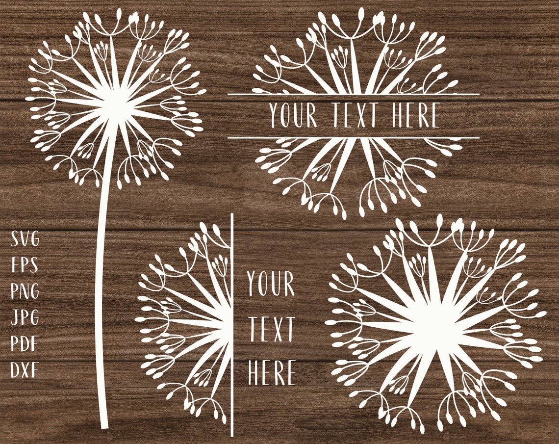 Dandelion Bundle Svg Flower Svg Dandelion Svg Flower Wedding - Etsy Canada