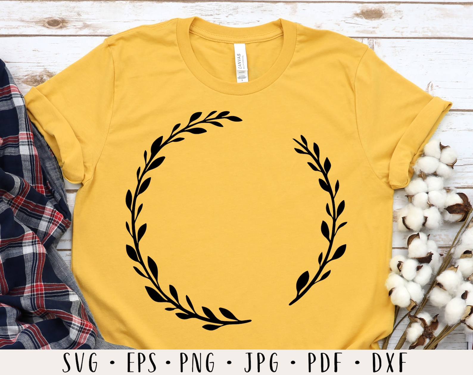 Laurel Wreath Svg Leaves Frame Svg Botanical Frame Svg Laurel | Etsy