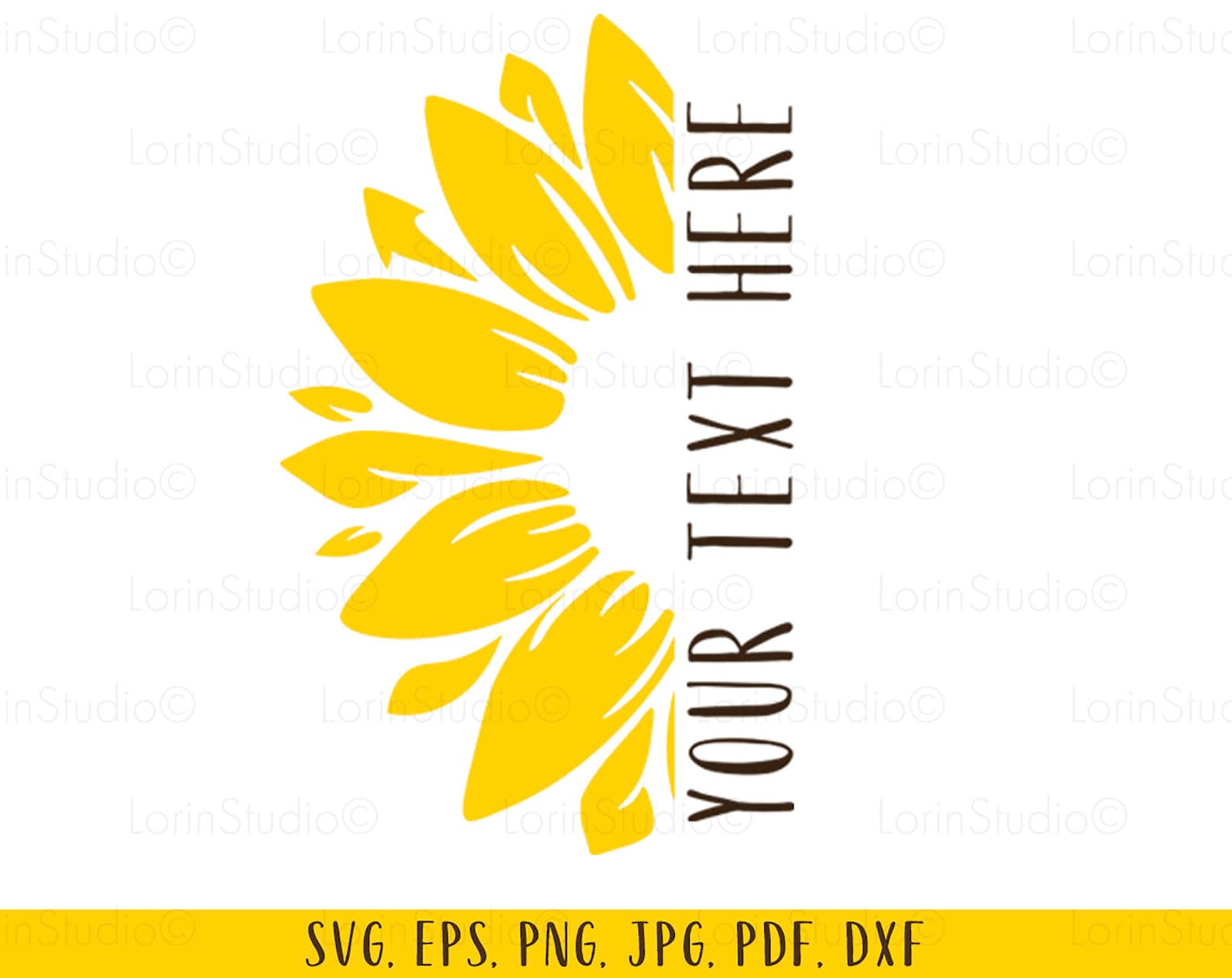 Sunflower Bundle Svg Sunflower Svg Sunflower Monogram - Etsy