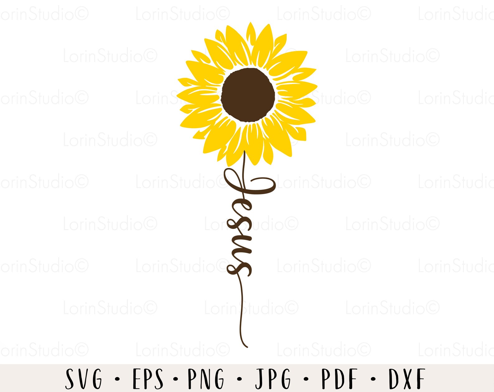 Christian Sunflower Bundle Svg Jesus Faith Believe Svg Christian Svg ...